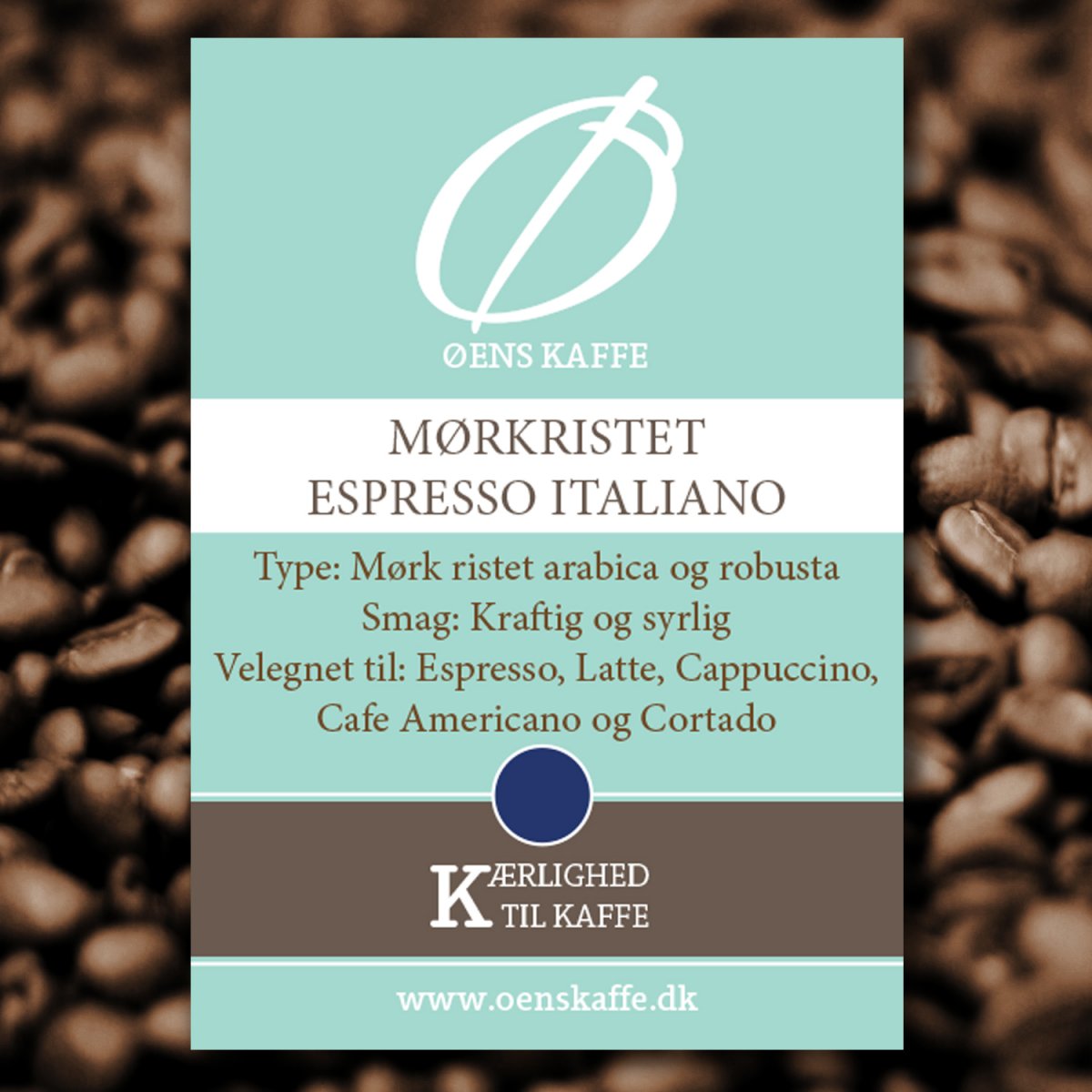 Øens Kaffe Mørkristet espresso, hele bønner, Italian Roast, 1 KG ...